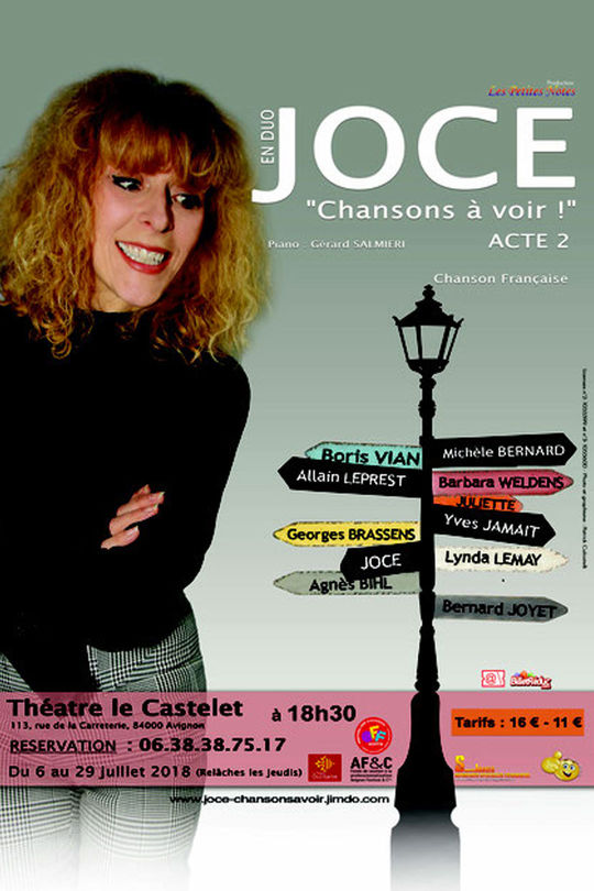 Joce en Duo : Chansons à voir (FESTIVAL OFF AVIGNON) | Musique | Weclap