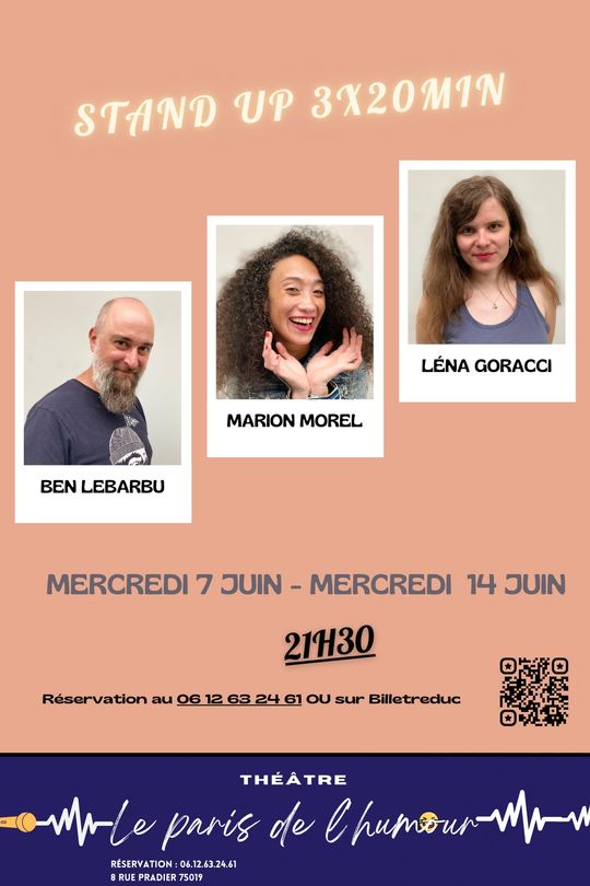 Stand up 3×20 MIN | Humour | Weclap