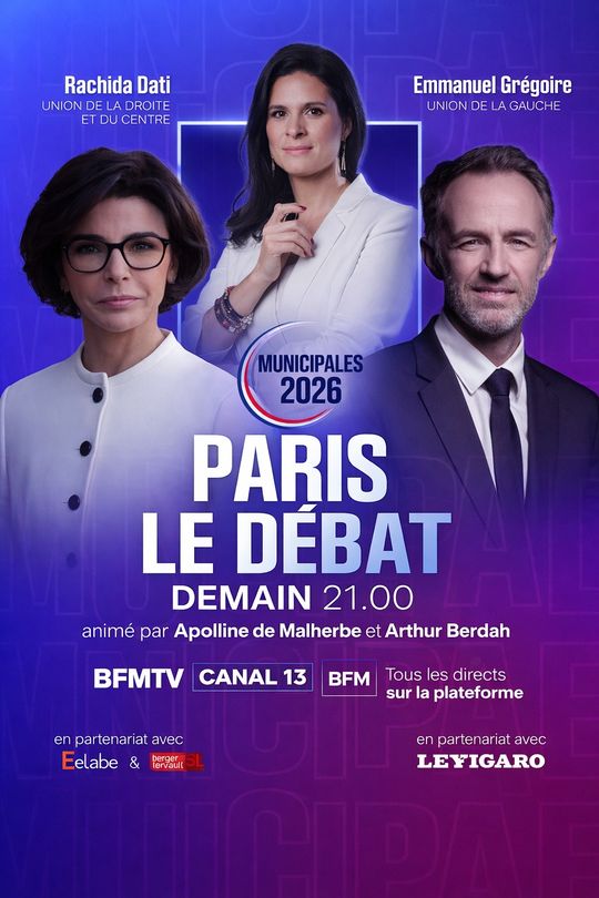 BFM TV : Les Municipales 2026 - Le Débat - Paris sur BFM TV | Emission ...